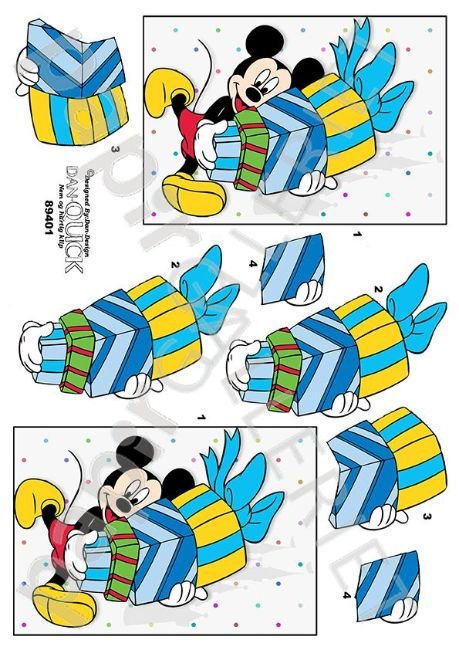 3D Dan-Quick Mickey Mouse 89401 - Disney & Andre Figur - Papirgalleriet