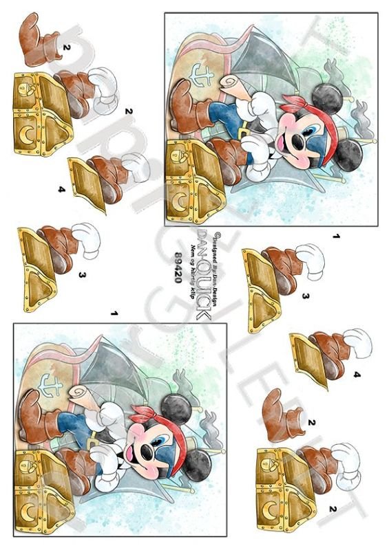 3D Ark Dan-Quick - Pirat - Mickey Mouse Inspiration - 89420 - Disney ...