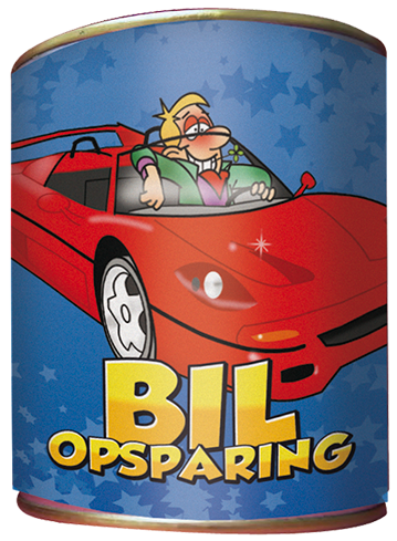 Sparebøsse Bil Opsparing - Sparebøsser - Papirgalleriet
