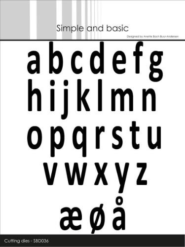 Simple and Basic-Die-Alphabet-small letters-SBD036 - Simpel and Basic ...