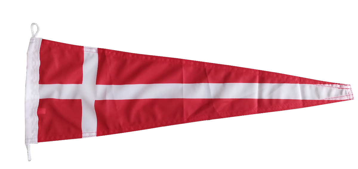 Vimpel Flag Dannebrog Danmark 20 x 60 cm - Flag/Dannebrog - Papirgalleriet
