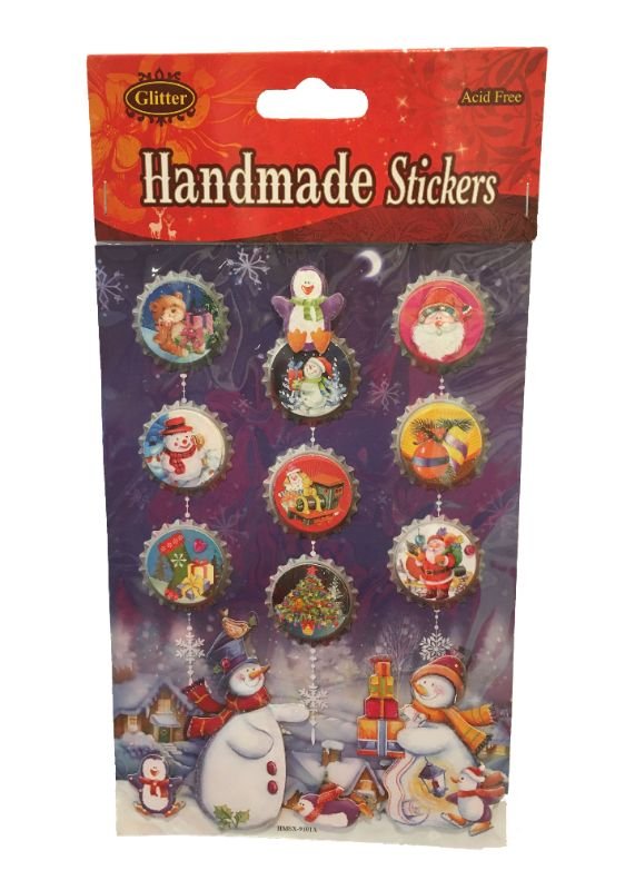 STICKERS JUL 3D HÅNDLAVET - Jul - Papirgalleriet