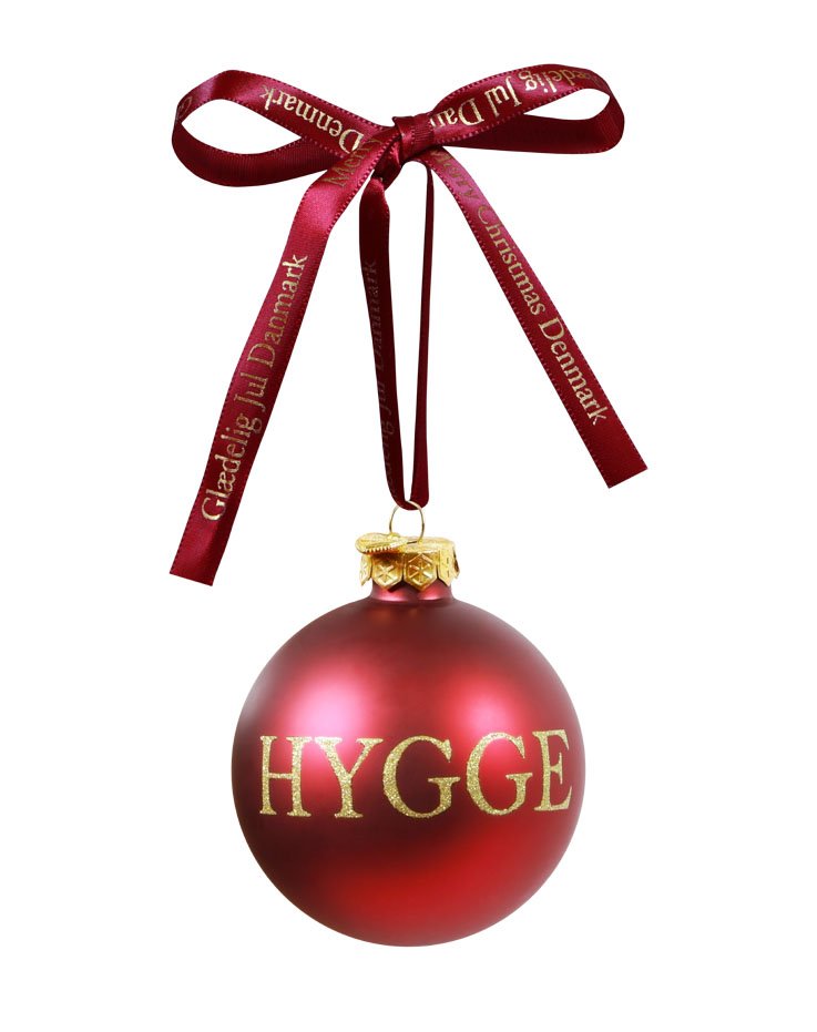 Glas Julekugle Hygge - Julepynt/Dekorationer/Nisser - Papirgalleriet