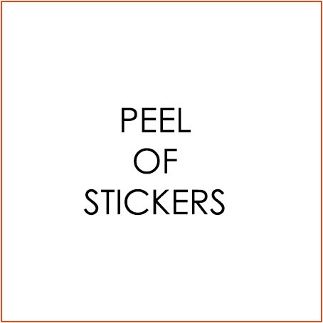 Peel Of Stickers - Papirgalleriet