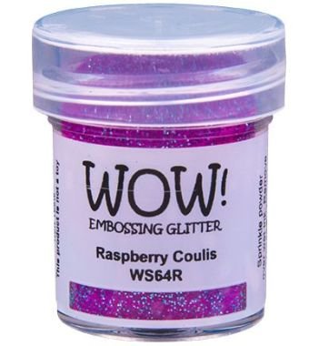 WOW! Embossing Powder Glitter Raspberry Coulis 15ml WS64R - WOW ...